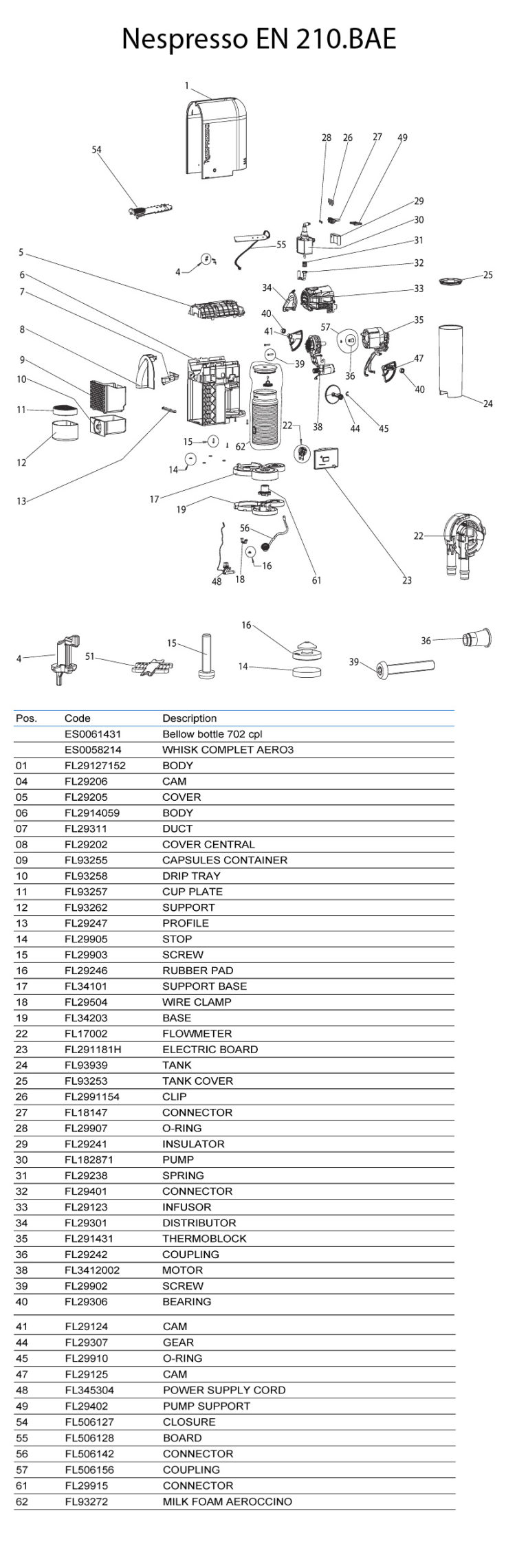 Fixing Nespresso U / Nespresso EN 210 coffee not coming out of spout ...
